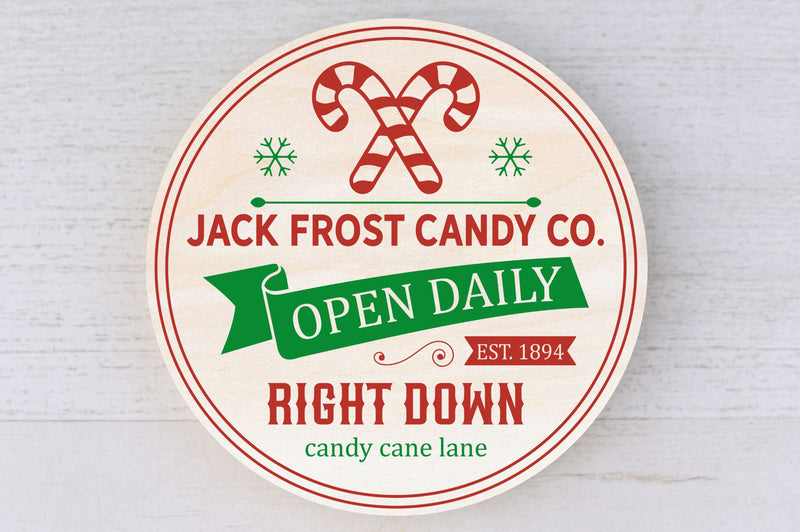 Vintage Round Sign Christmas Svg Bundle - So Fontsy
