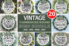 Vintage Round Sign Svg Bundle - So Fontsy
