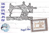 Vintage Sewing Machine Zentangle SVG - So Fontsy