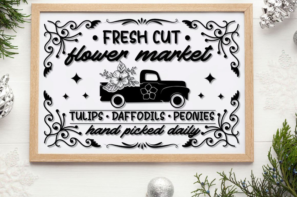 Vintage Spring Sign SVG Bundle - So Fontsy