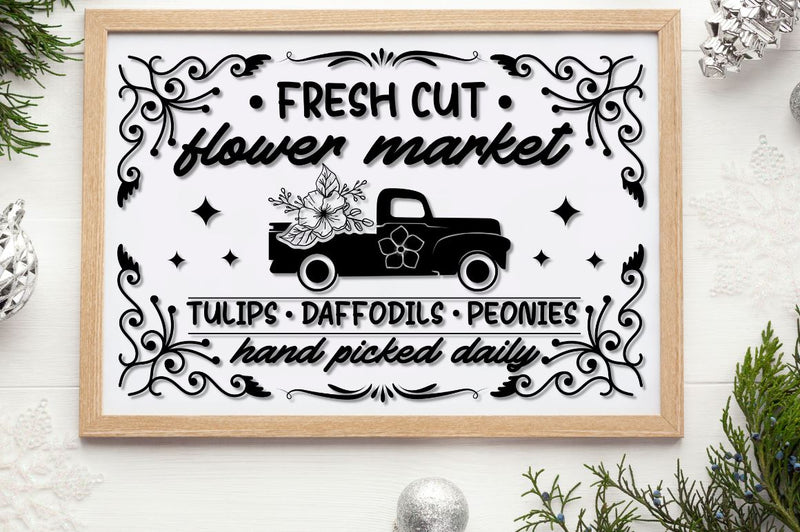 Vintage Spring Sign SVG Bundle - So Fontsy