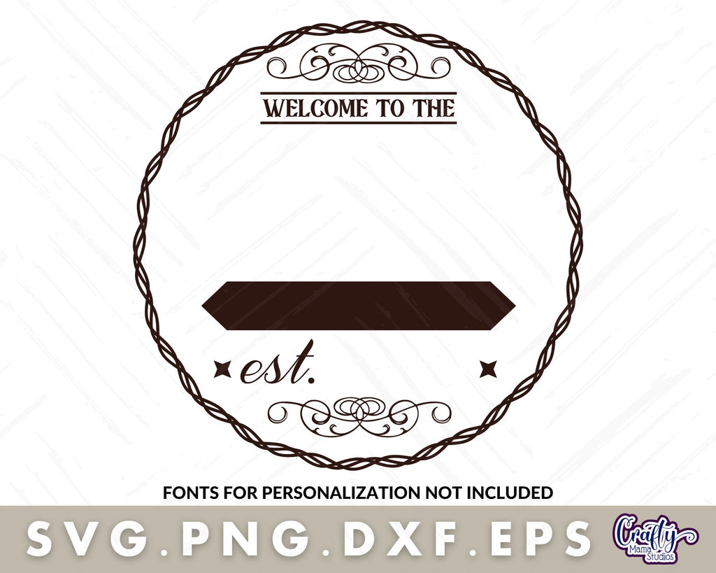 Vintage Style Family Sign Svg #4 - So Fontsy