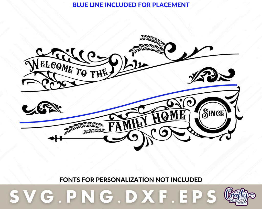 Vintage Style Family Sign Svg #8 - So Fontsy