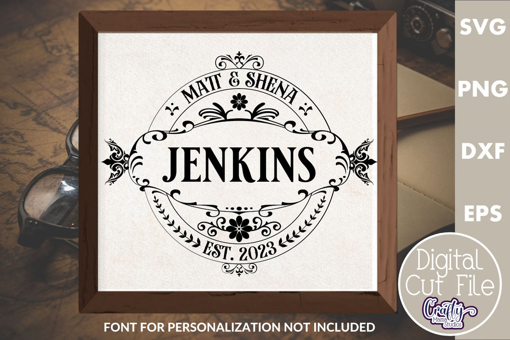 Vintage Style Family Sign Svg #9 - So Fontsy