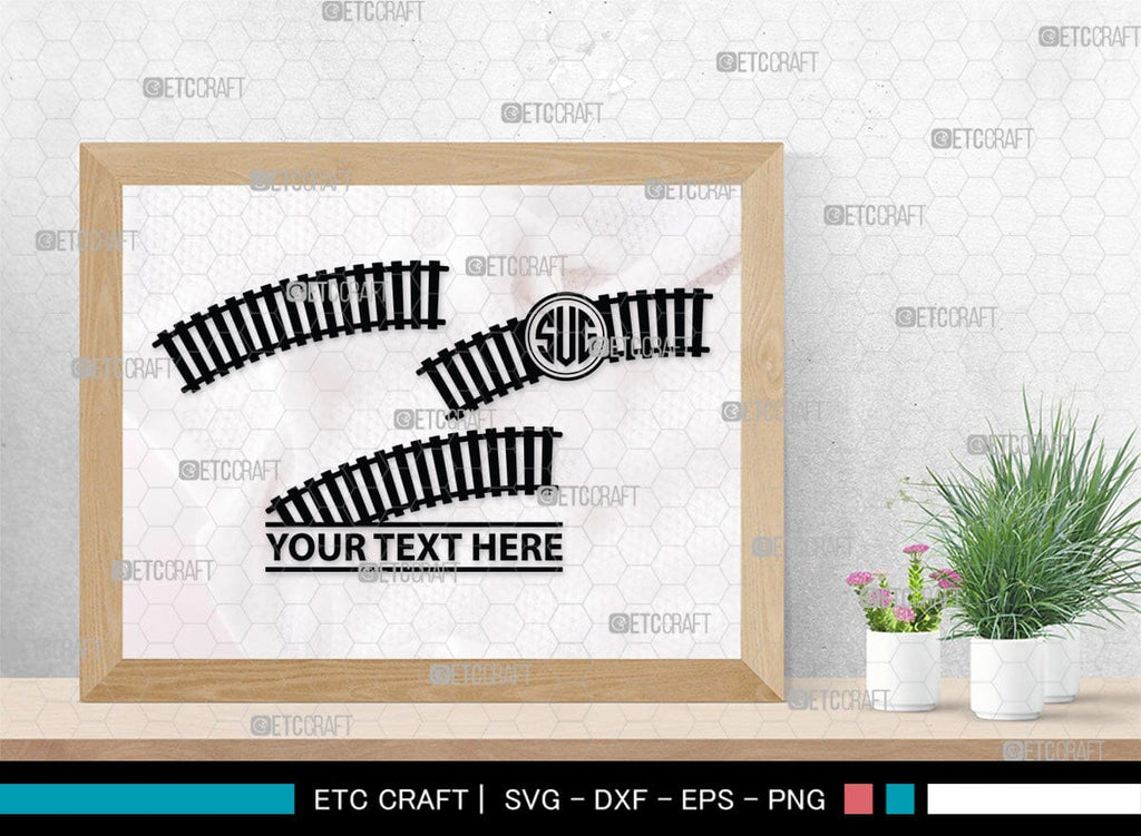 Vintage Train Monogram, Vintage Train Silhouette, Vintage Train SVG ...