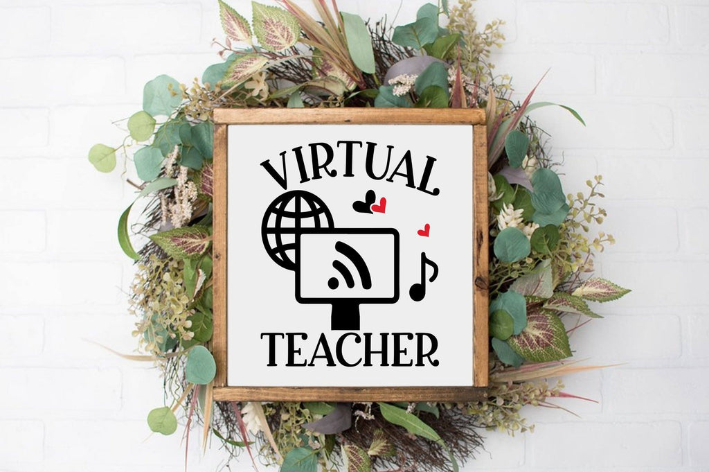 Virtual Teacher SVG Bundle.Teacher Strong svg, virtual learning svg ...