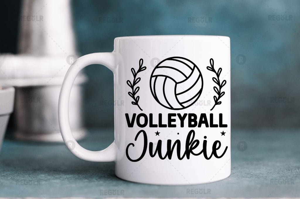 Volleyball junkie SVG - So Fontsy