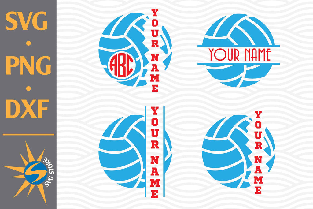 Volleyball Monogram SVG, PNG, DXF Digital Files Include - So Fontsy