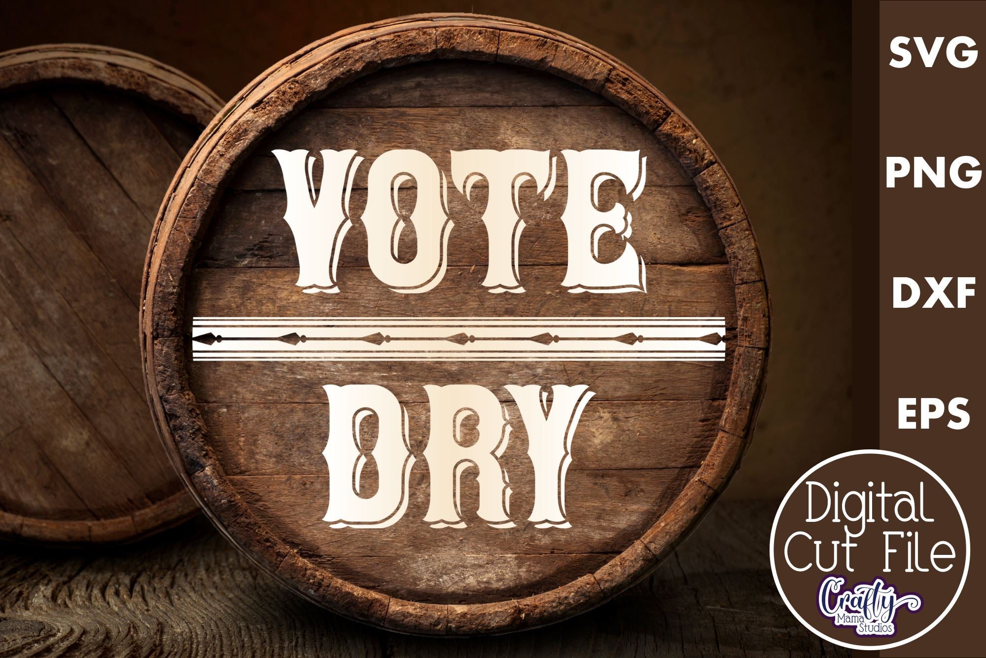 Vote Dry Svg | Round Vintage Prohibition Svg | Vote Dry Sign - So Fontsy