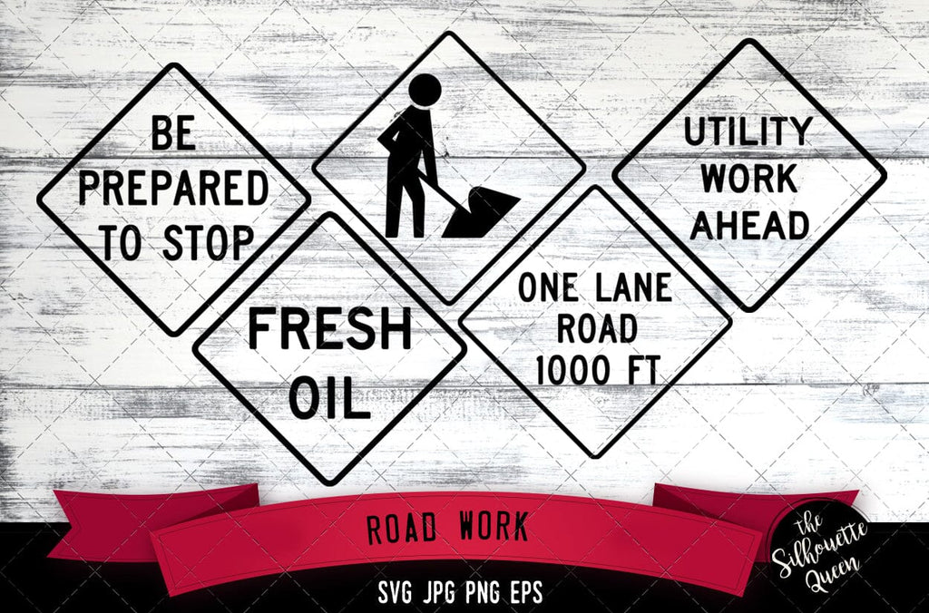 W21 series Road work Icon SVG -Vector Symbol Commercial & Personal Use ...