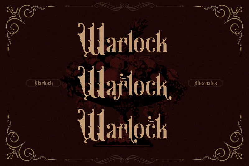 Warlock Typeface - So Fontsy