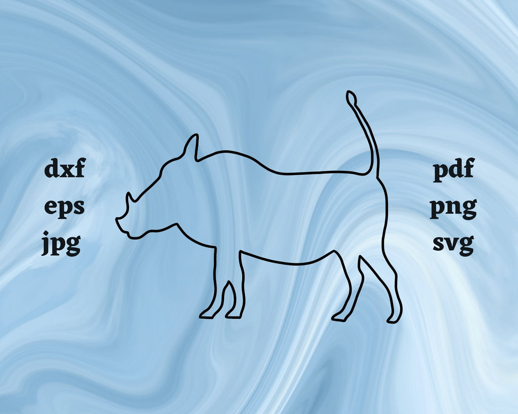 Warthog Outline SVG Cut File - So Fontsy