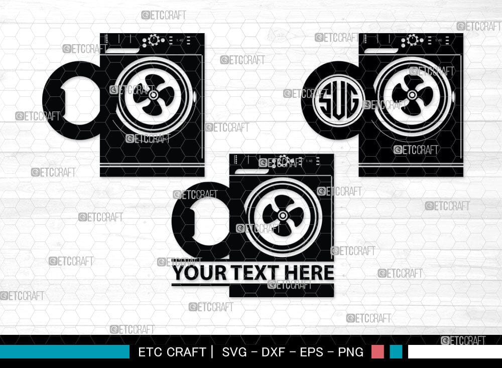 Washing Laundry Monogram, Washing Laundry Silhouette, Washing Laundry ...