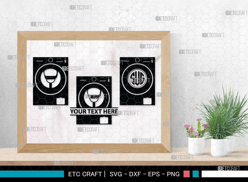 Washing Laundry Monogram, Washing Laundry Silhouette, Washing Laundry ...