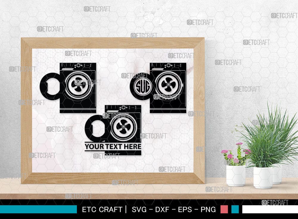 Washing Laundry Monogram, Washing Laundry Silhouette, Washing Laundry ...