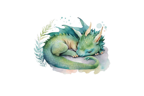 how to draw a dragon sleeping