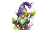 Watercolor Cute Gnome Mardi Gras Clipart Bundle - So Fontsy