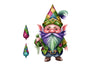 Watercolor Cute Gnome Mardi Gras Clipart Bundle - So Fontsy