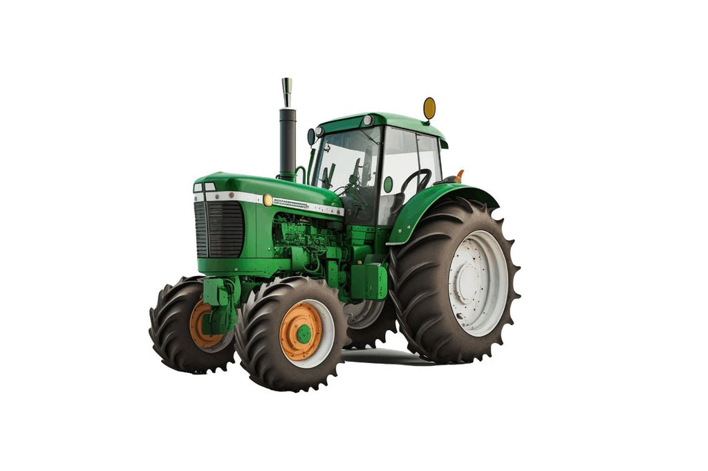 watercolor Farm Tractor Clipart Bundle - So Fontsy
