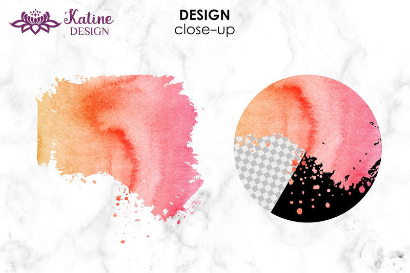 Watercolor Sublimation Backgrounds Bundle Paint splash, watercolor ...