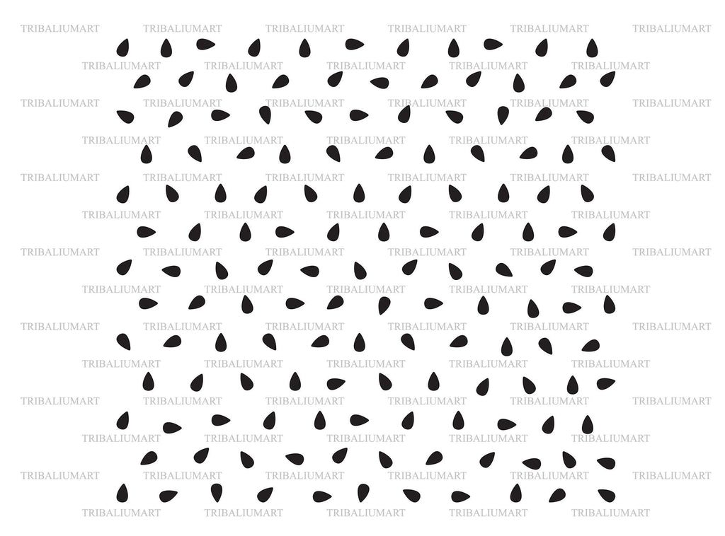 Watermelon seeds. Cut files for Cricut. Clip Art (eps, svg, pdf, png ...