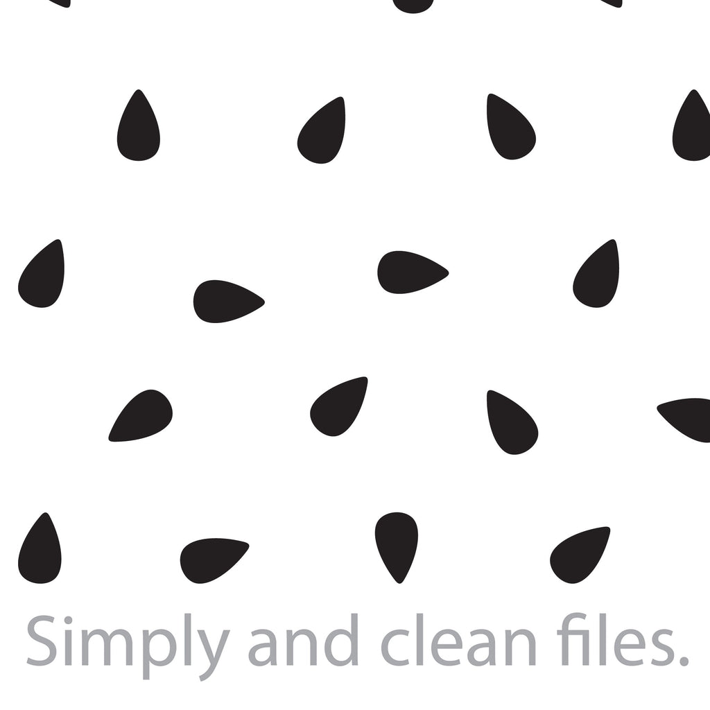 Watermelon seeds. Cut files for Cricut. Clip Art (eps, svg, pdf, png ...