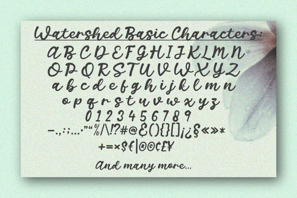 Watershed Script - So Fontsy