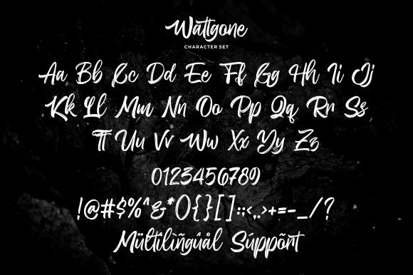 Wattgone – Handbrush Font - So Fontsy