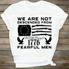 We are not descended from fearful men, 2nd amendment svg, we the people ...