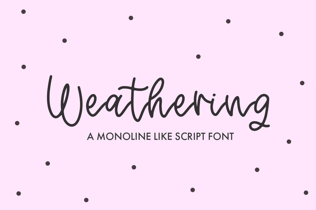 Weathering Script Font - So Fontsy