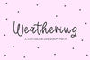 Weathering Script Font - So Fontsy