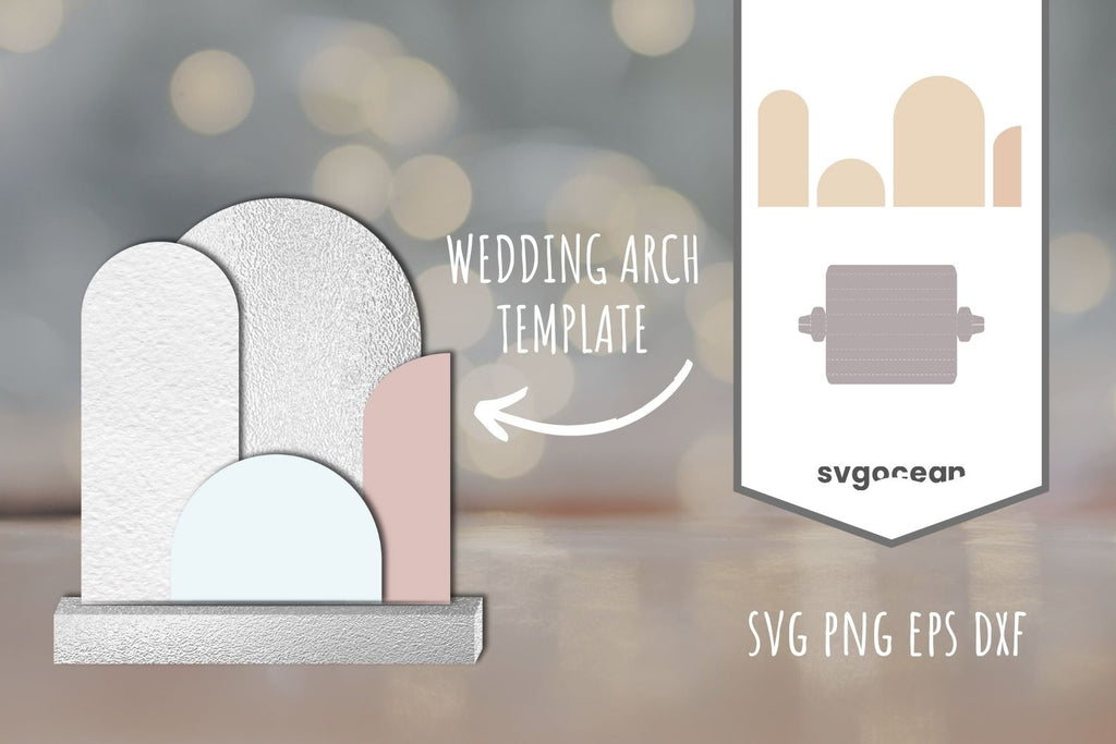 Wedding Arch Template SVG - So Fontsy