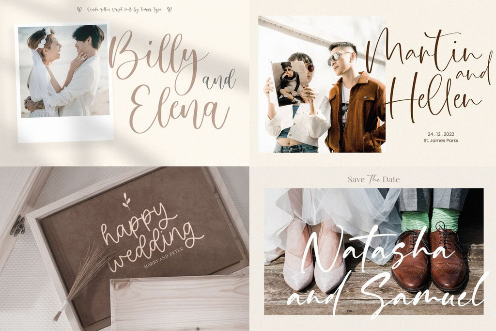 WEDDING FONT BUNDLE - So Fontsy