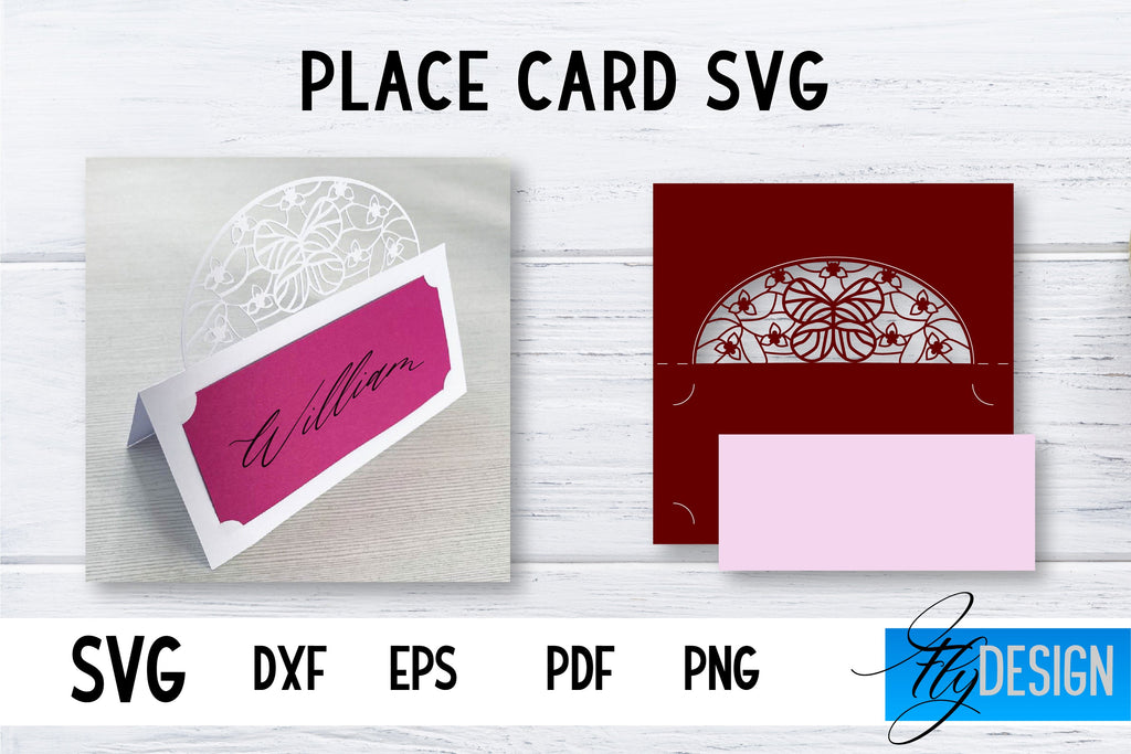 Wedding Place Card SVG Bundle | Lace Place SVG Card | Wedding SVG - So ...