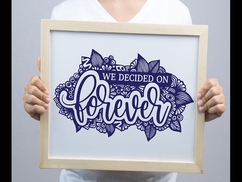 Wedding Quote Sign Board - So Fontsy