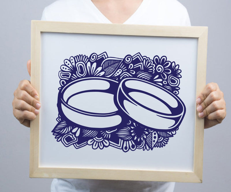 Wedding Ring Sign Board - So Fontsy