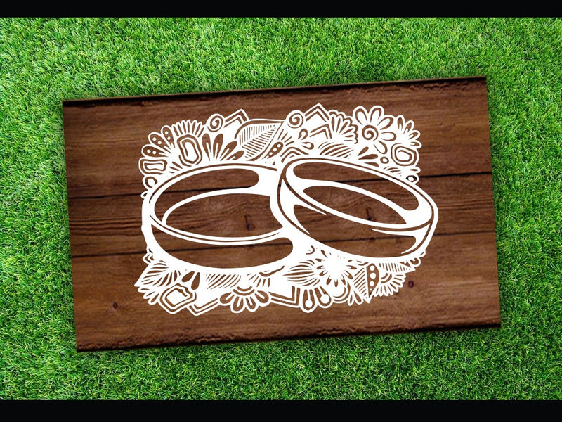 Wedding Ring Sign Board - So Fontsy