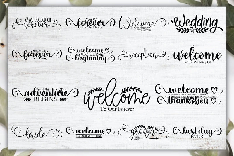 Wedding Sign SVG Bundle - So Fontsy