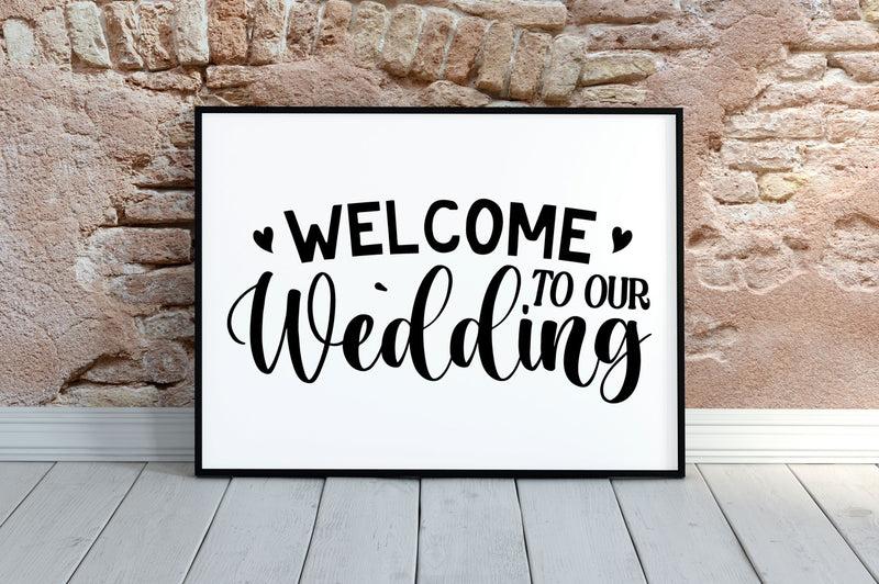 Wedding Sign SVG Bundle - So Fontsy