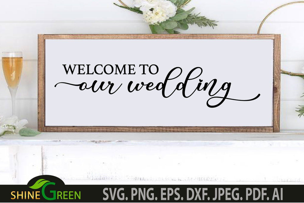 Wedding Signs SVG - Wedding Venue Decor, Home, Farmhouse Sign - So Fontsy