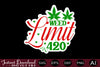 Weed Limit 420 sticker design - So Fontsy