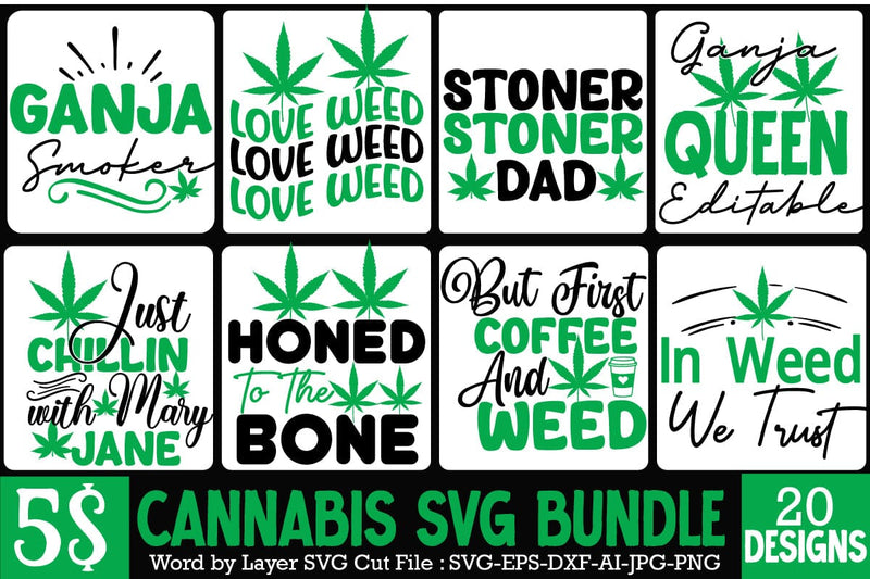 Weed SVG Bundle,Cannabis SVG Bundle, Weed Limit 420 SVG Design , Ganja ...