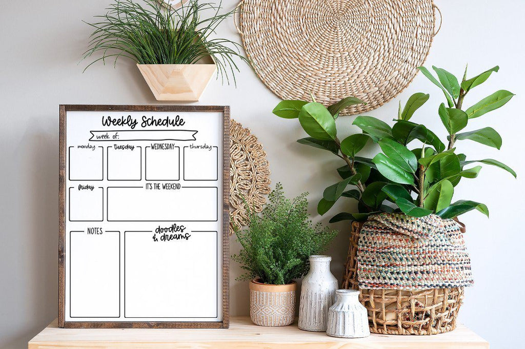 Weekly Calendar SVG - Command Center svg, Calendar svg, Classroom svg ...
