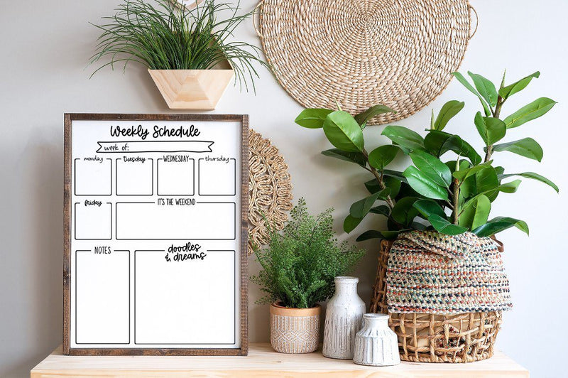 Weekly Calendar SVG - Command Center svg, Calendar svg, Classroom svg ...
