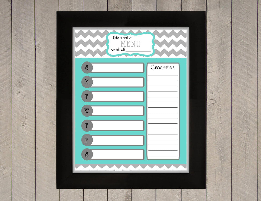 Weekly Menu - So Fontsy