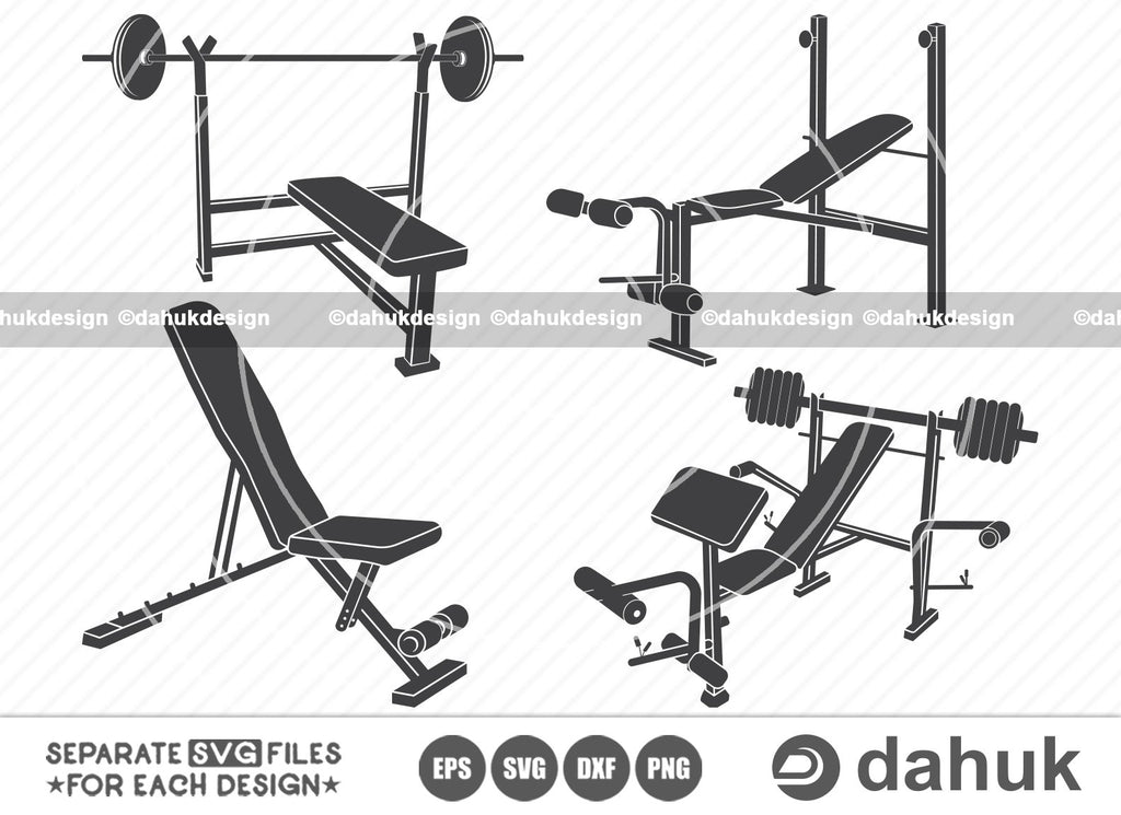 Weight Bench SVG, Weight bench icons, Weight bench vector SVG icon ...