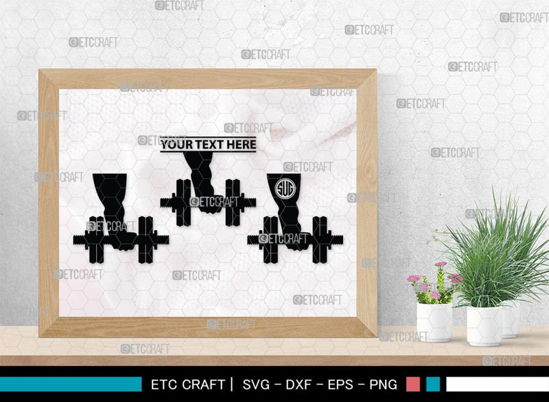 Weight Lifting Man Monogram, Weight Lifting Man Silhouette, Weight ...