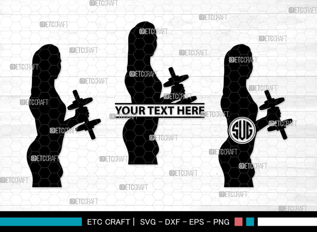 Weight Lifting Women Monogram, Weight Lifting Women Silhouette, Weight ...