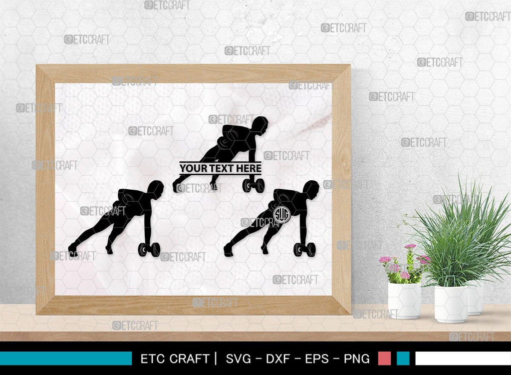 Weight Lifting Women Monogram, Weight Lifting Women Silhouette, Weight ...