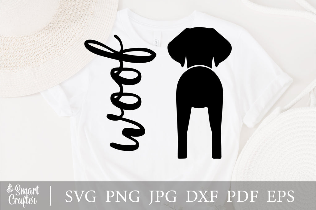 Weimaraner Dog Svg, Dachshund Dog Butt Hook Svg File, Pet Svg, Dog Butt ...